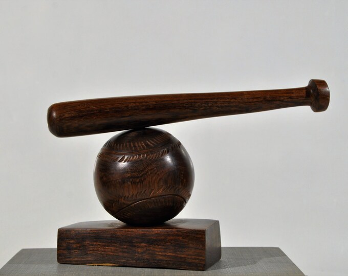 Baseball Bat Ironwood Block Carved Decoration/desk Paperweight/wood ...