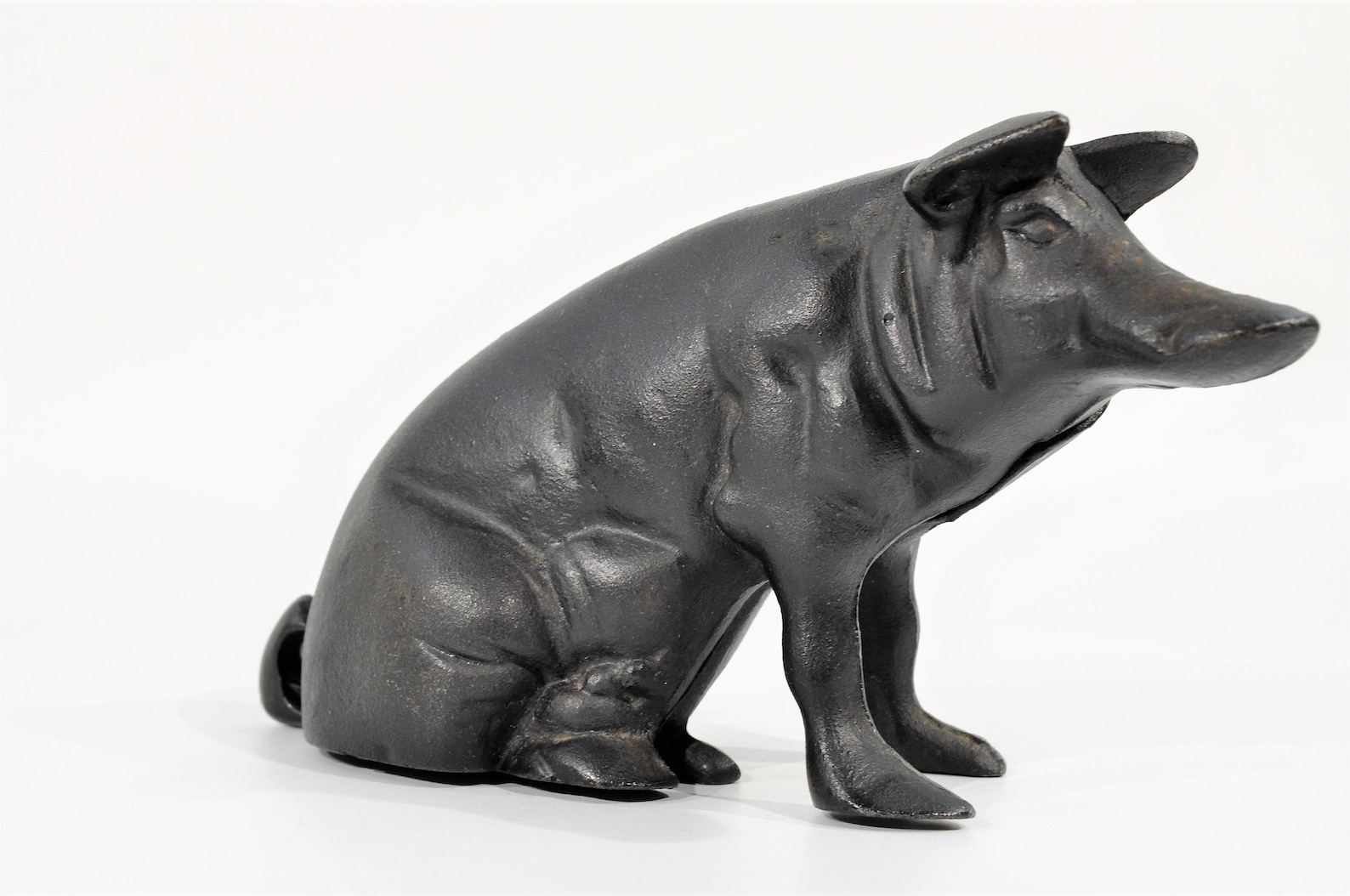 Cast Iron Large Pig Coin Bank/Piggy Bank | Etsy