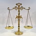 17'' T Filigree Ornate Balance Scale With Crystal Prism /mid Century ...