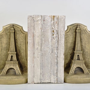 Vintage Eiffel Tower Paris Travel Bookends - Etsy