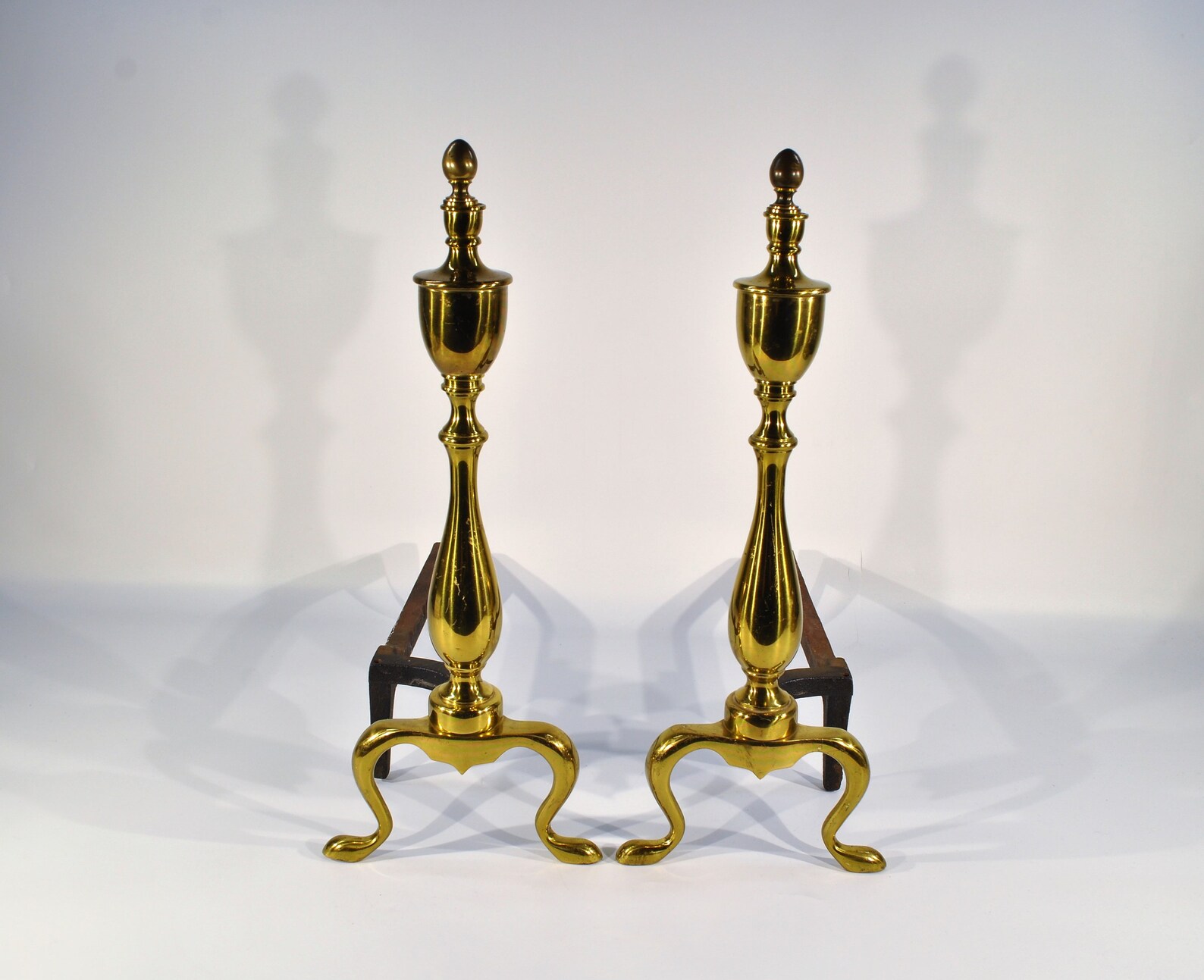 Vintage Fire Dogs /andirons/ Fireplace Log Holders/fireplace Tools - Etsy