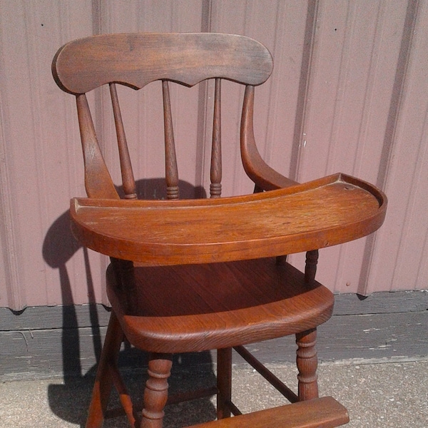 Wooden High Chair - Etsy