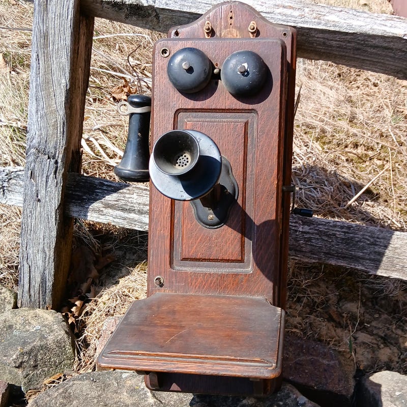 Antique Crank Phone - Etsy