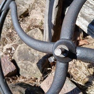 Antique Cast Iron Flywheel for Foot Treadle Powered Machinery 17.50 in ...