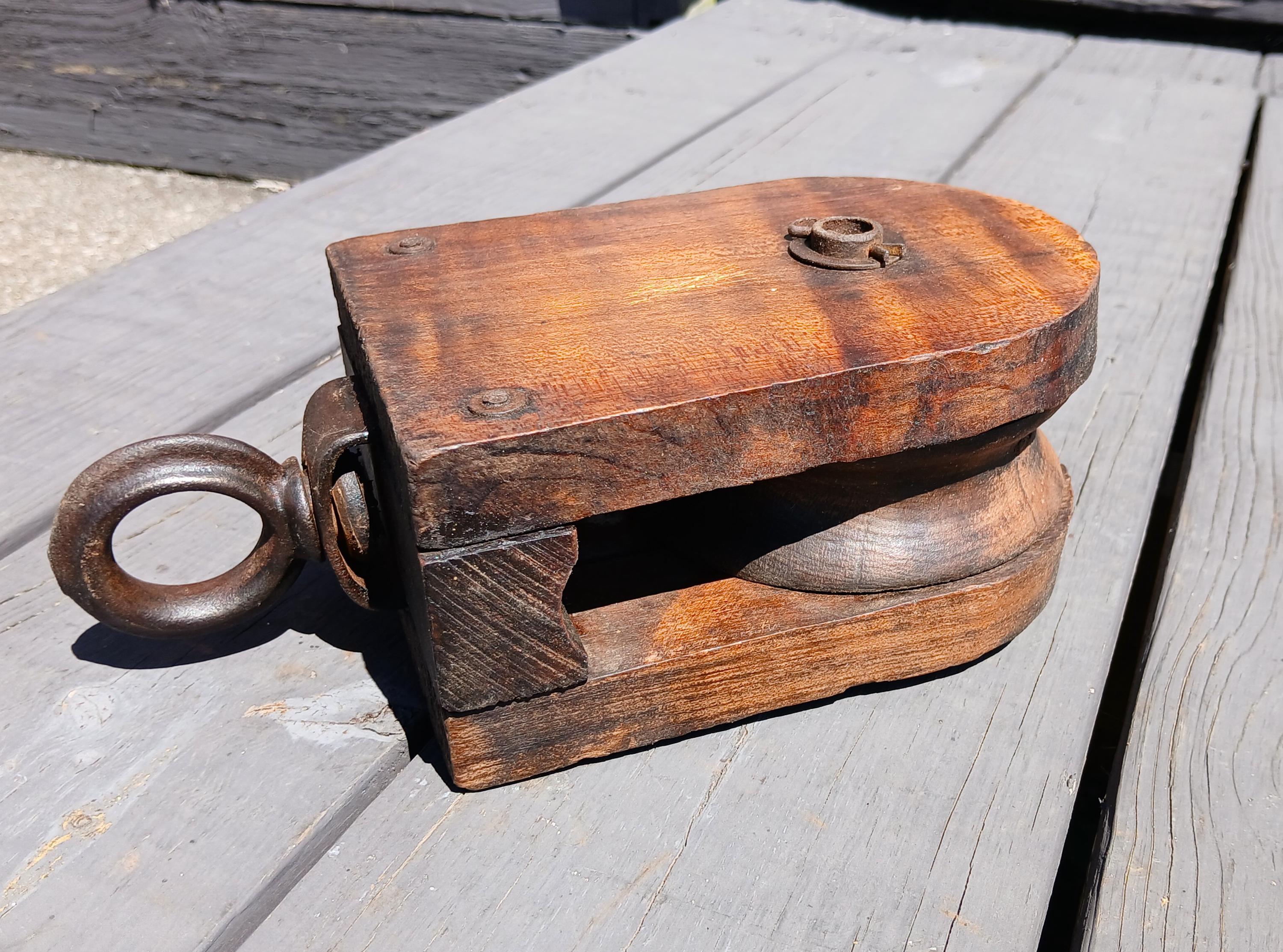Antique Wooden Barn Hay Loft Pulley Primitive 1870s - Etsy