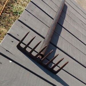 Antique Iron Clam Rake 1930s Era - Etsy