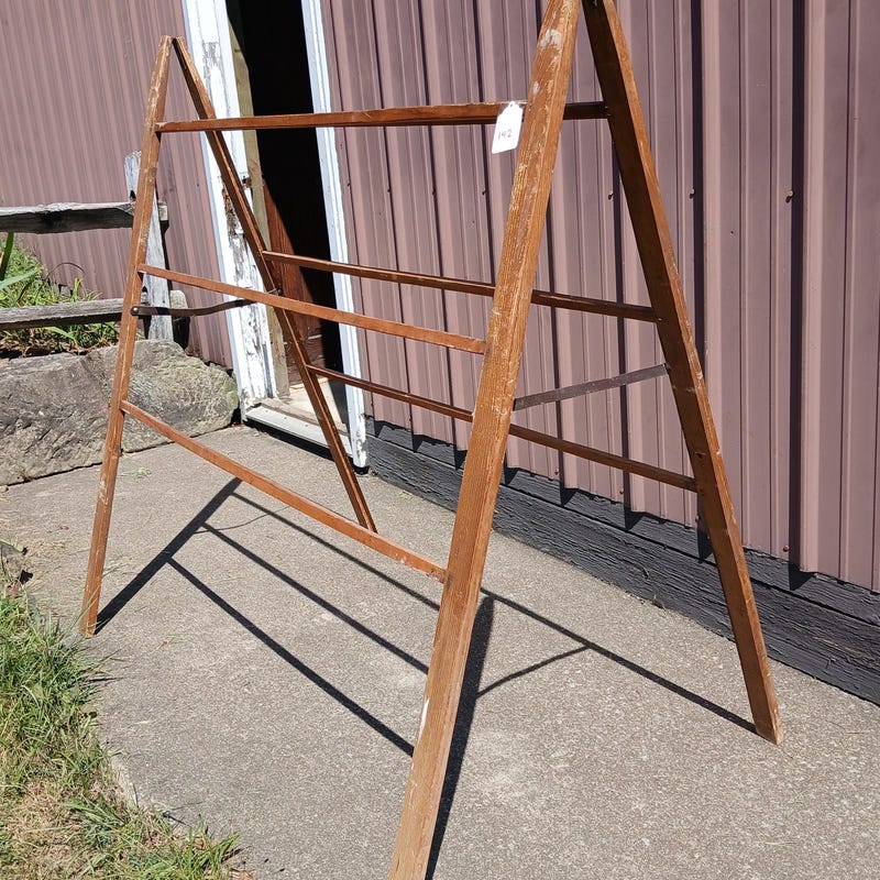 Antique Wood Ladder - Etsy