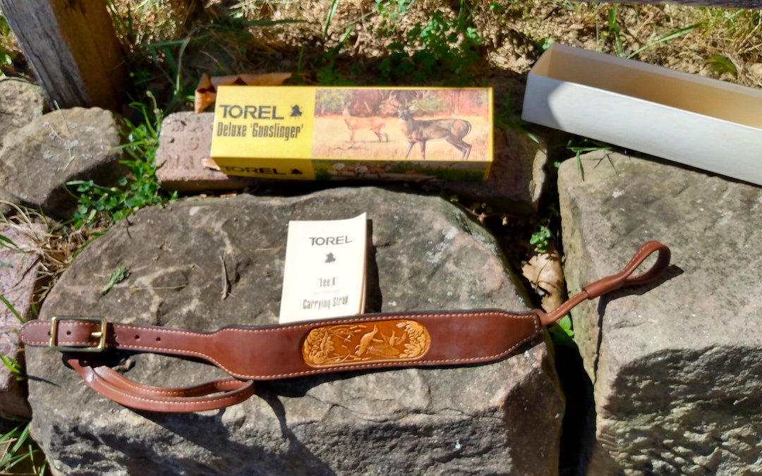 Vintage Torel Deluxe Gunslinger Leather Carrying Sling Lee K Ducks ...