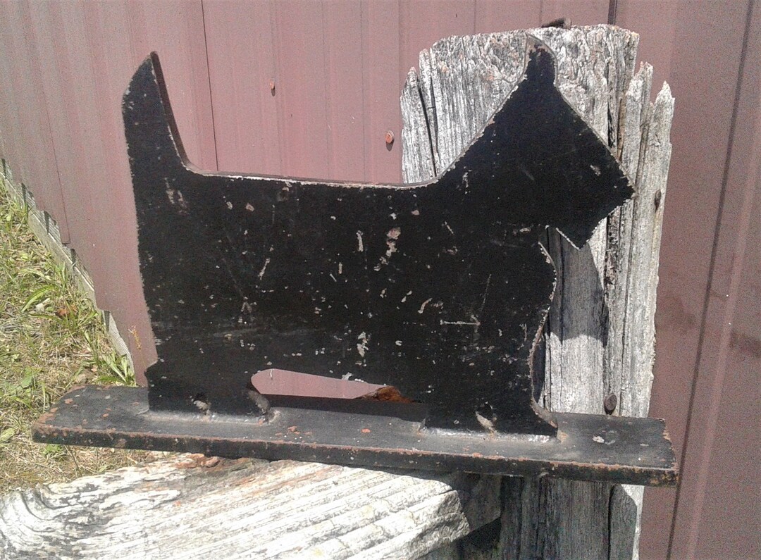 Antique Heavy Steel Black Scotty Dog Boot Scraper 1950s - Etsy