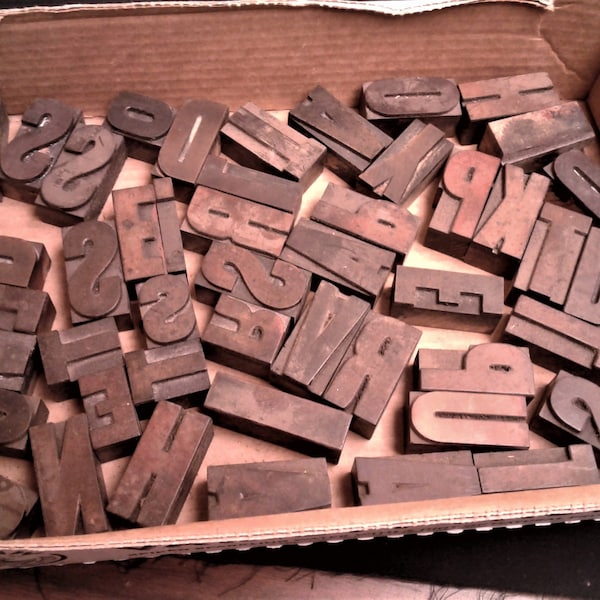 Letterpress Blocks - Etsy