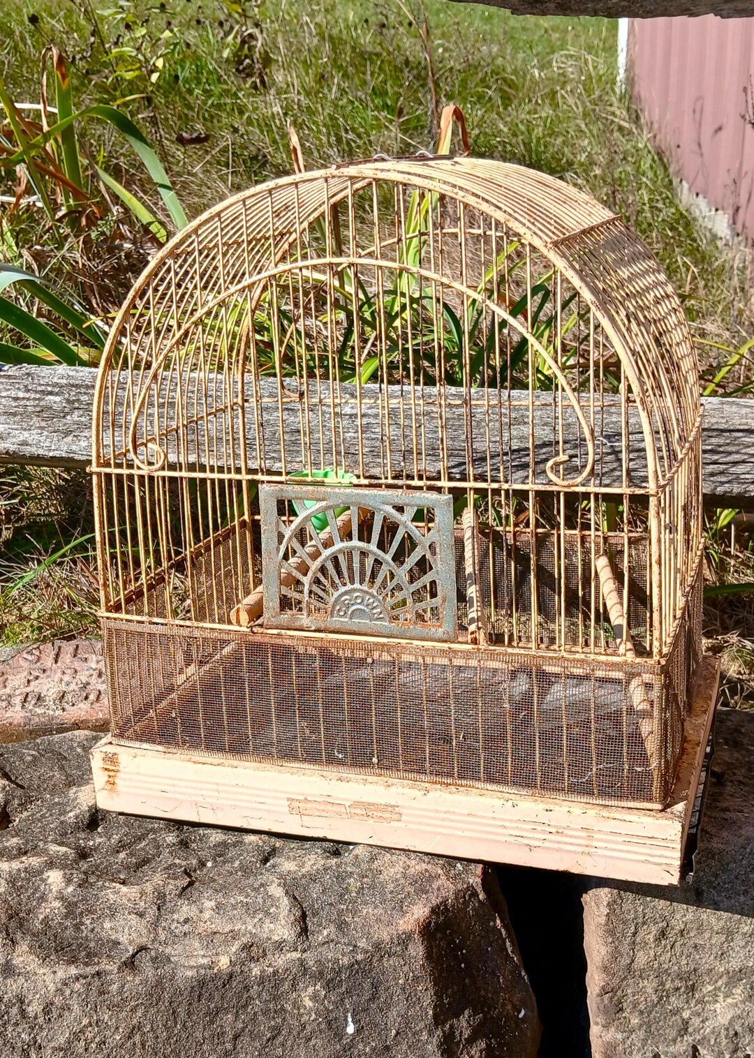 Antique Crown Wire Dome Bird Cage 1940s - Etsy