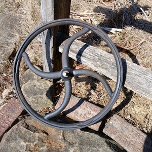 Antique Cast Iron Flywheel for Foot Treadle Powered Machinery 17.50 in ...