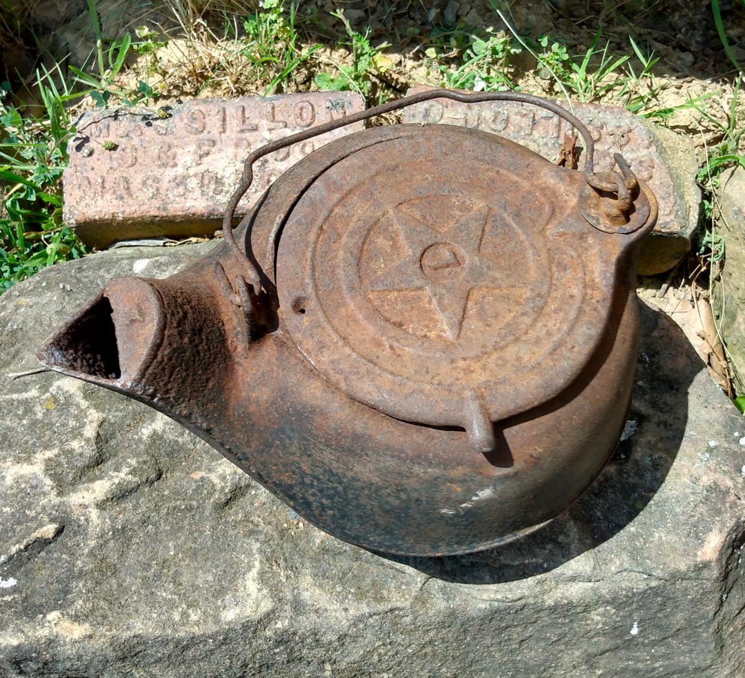 Antique 1800s Cast Iron Chattanooga Star 7 Tea Pot Kettle Swivel Lid Bird Spout - Etsy