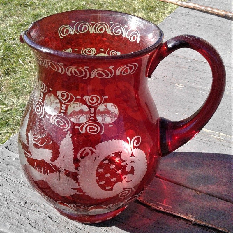 Czech Pitcher - Etsy