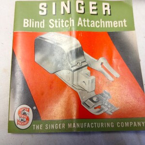Vintage SINGER Blind Stitch Attachment in Original Box 160616 With ...
