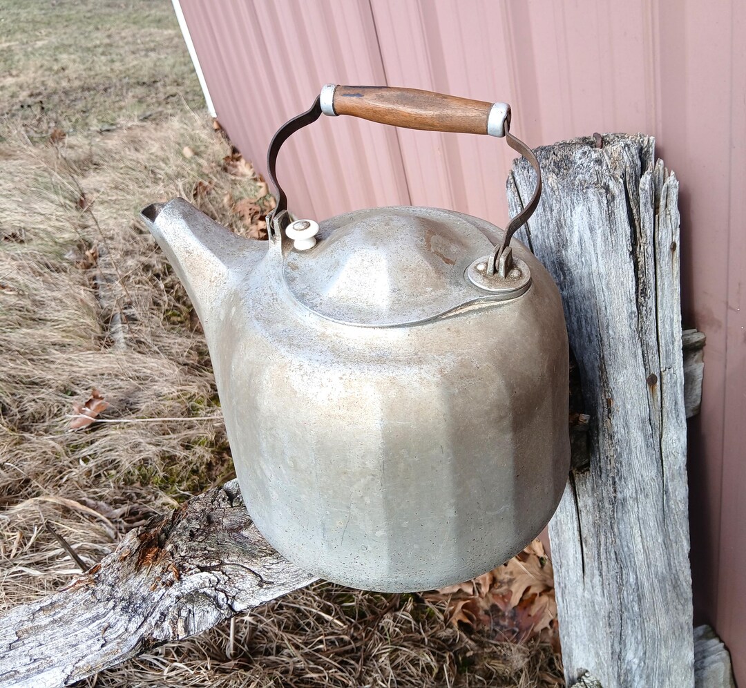 Antique Griswold Aluminum Tea Kettle Colonial Design Erie Pa 1920s Era ...