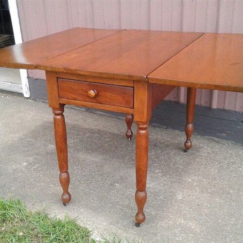 Antique Drop Leaf Table - Etsy