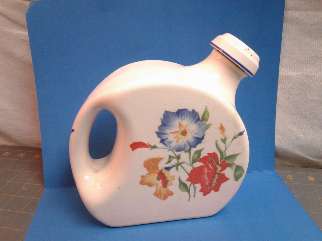 Vintage Water Pitcher Morning Glories Universal Potteries - Etsy