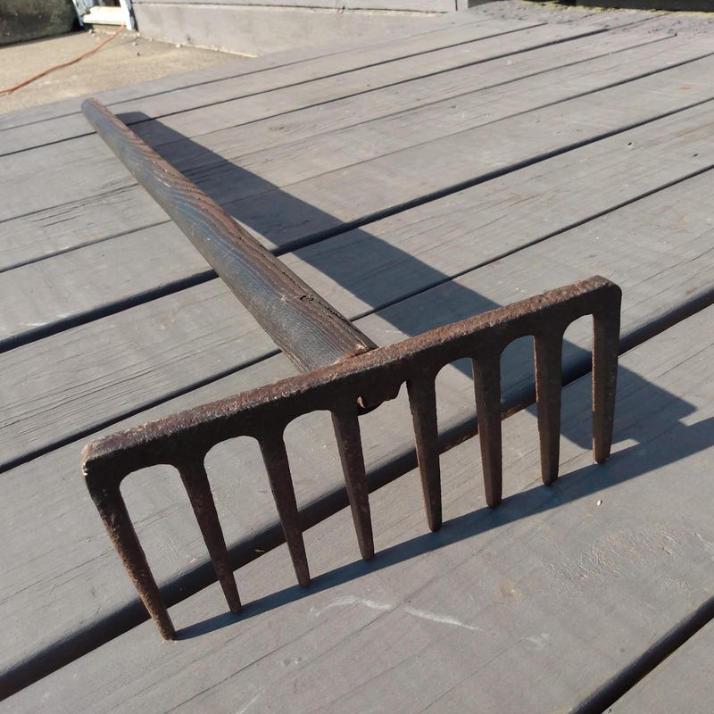 Vintage Rake - Etsy