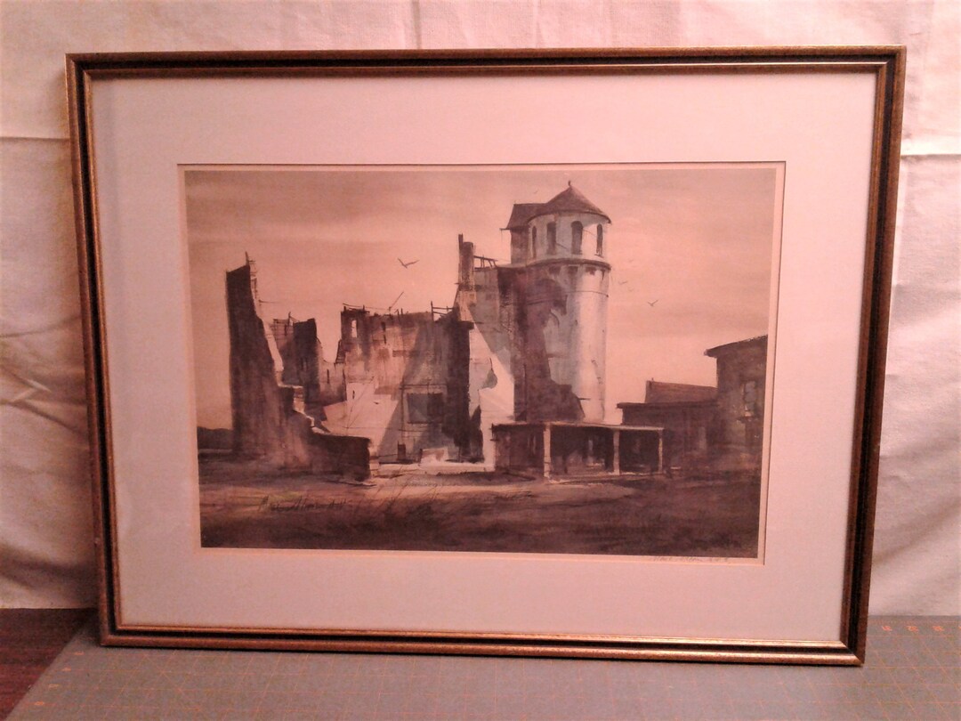 Marc Moon AWS Watercolor Print Old Barber Barn Barberton Ohio - Etsy