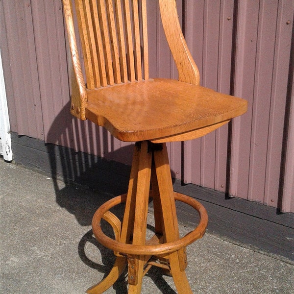 Antique Work Chair - Etsy