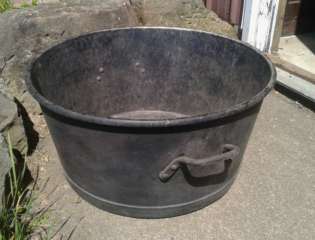 Antique Large Utility Mixing Tub Heavy Gauge Spun Aluminum 1930s - Etsy