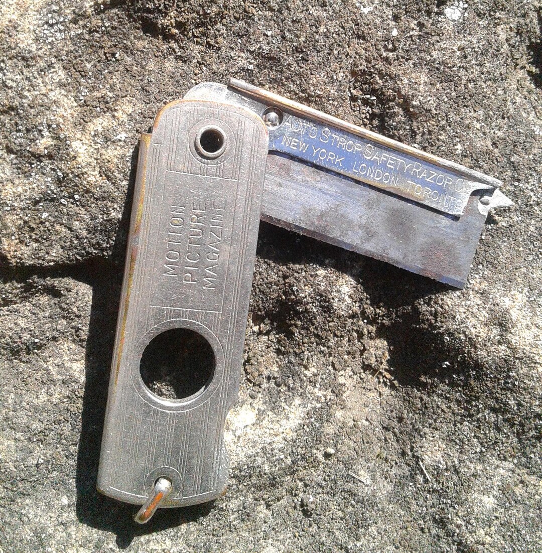 Antique Cigar Cigarette Cutter Auto Strop Safety Razor Motion Picture ...