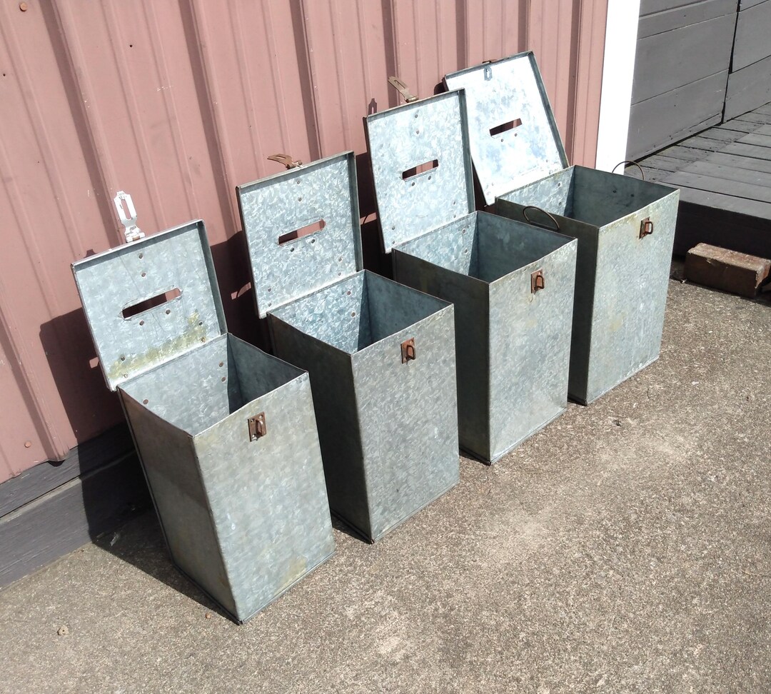 Antique Nesting Set of 4 Portable Metal Ballot Boxes 1930s Era - Etsy