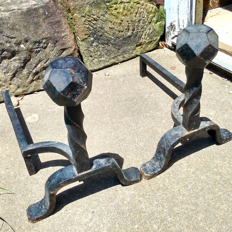 Large Andirons - Etsy