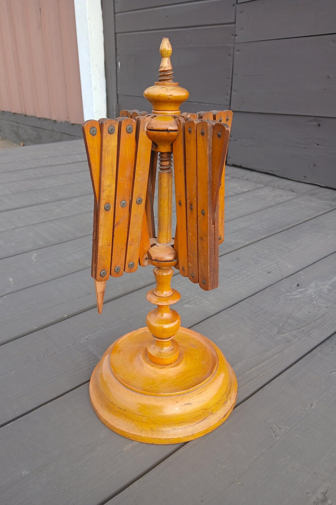 Antique Maple Wood Umbrella Yarn Swift 1870s Table Top Notion Tool 1870 ...