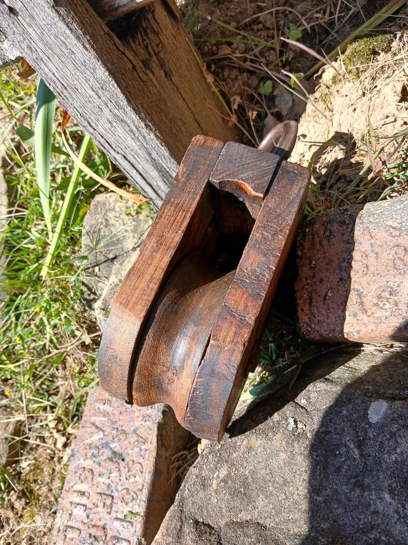 Antique Wooden Barn Hay Loft Pulley Primitive 1870s - Etsy