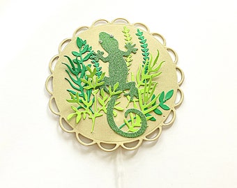 Gecko Cake Topper - Etsy