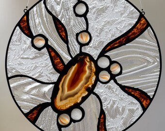 Agate stained glass | Etsy