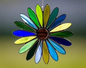 Stained glass daisy | Etsy