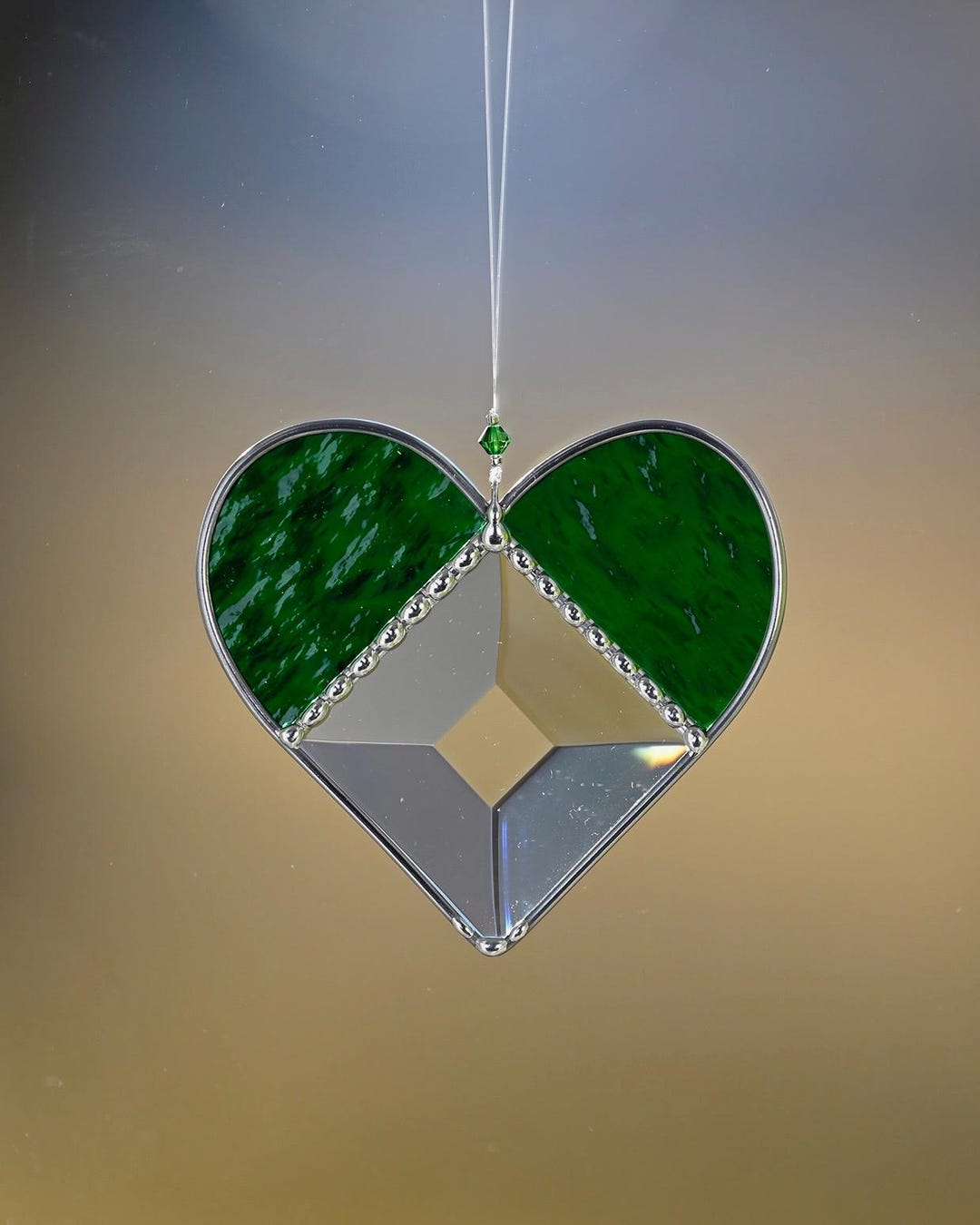 Stained Glass Heart Suncatcher Valentine Gift Idea Unique Valentine's ...