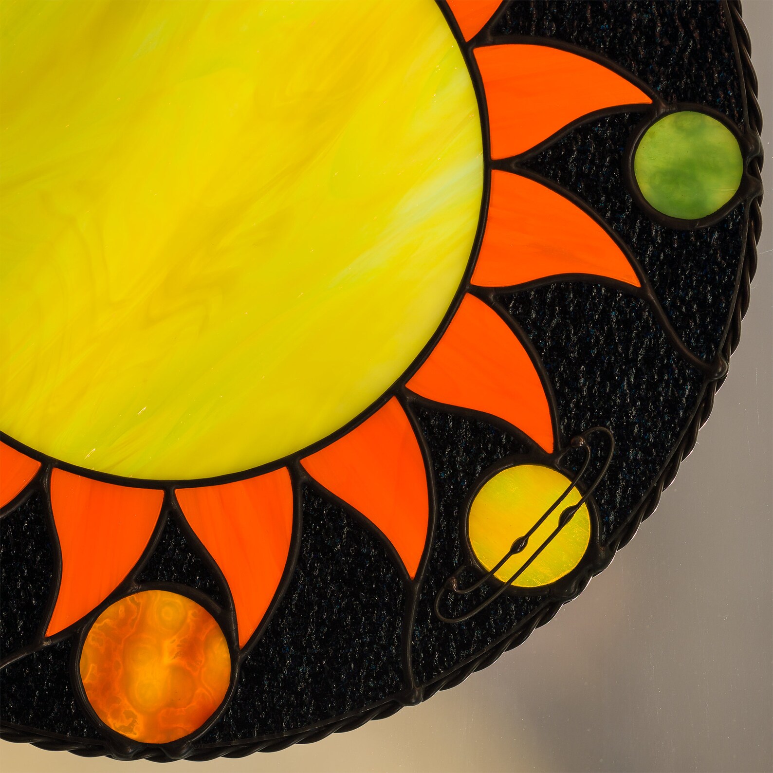 Stained Glass Solar System Suncatcher Sun Decor Solar System - Etsy
