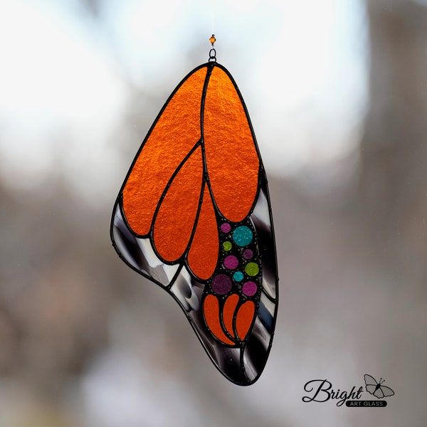 Stained Glass Monarch Wing - Etsy