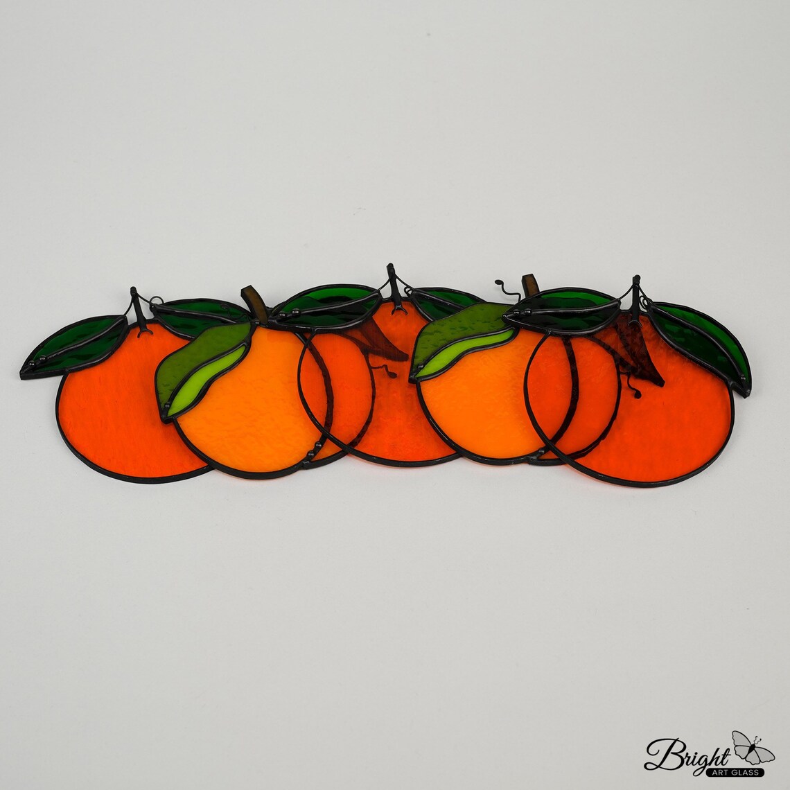 Peach Stained Glass Peach Suncatcher Stain Glass Peach - Etsy
