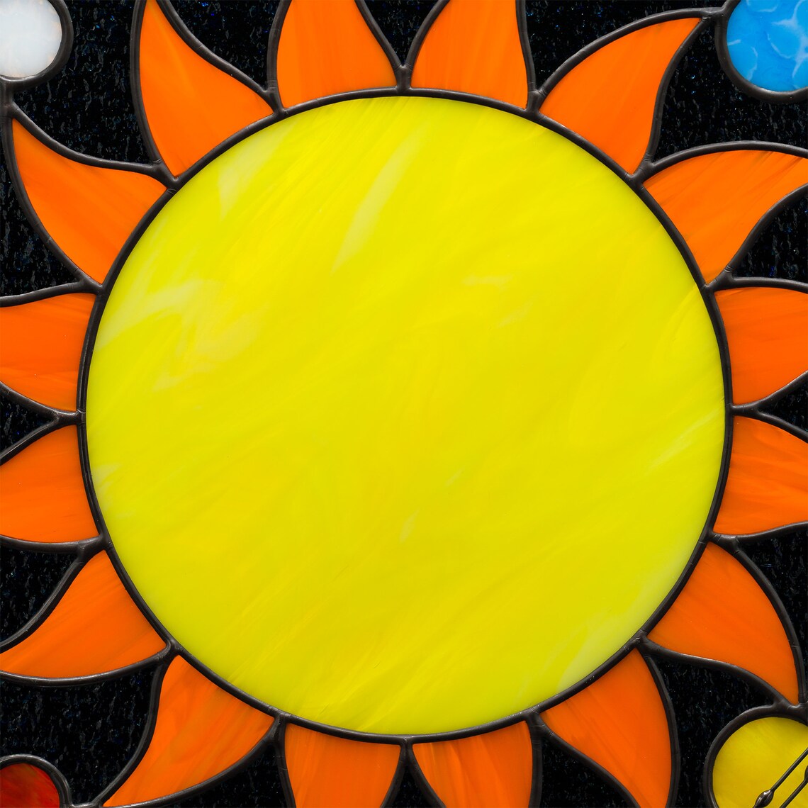 Stained Glass Solar System Suncatcher Sun Decor Solar System - Etsy