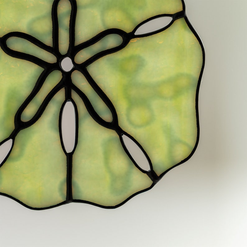 Sand Dollar Stained Glass Sanddollar Suncatcher Stain Glass - Etsy