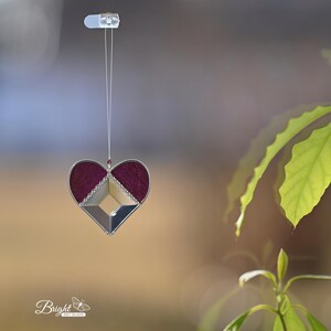 Stained Glass Heart Suncatcher Valentine Gift Idea Unique Valentine's ...