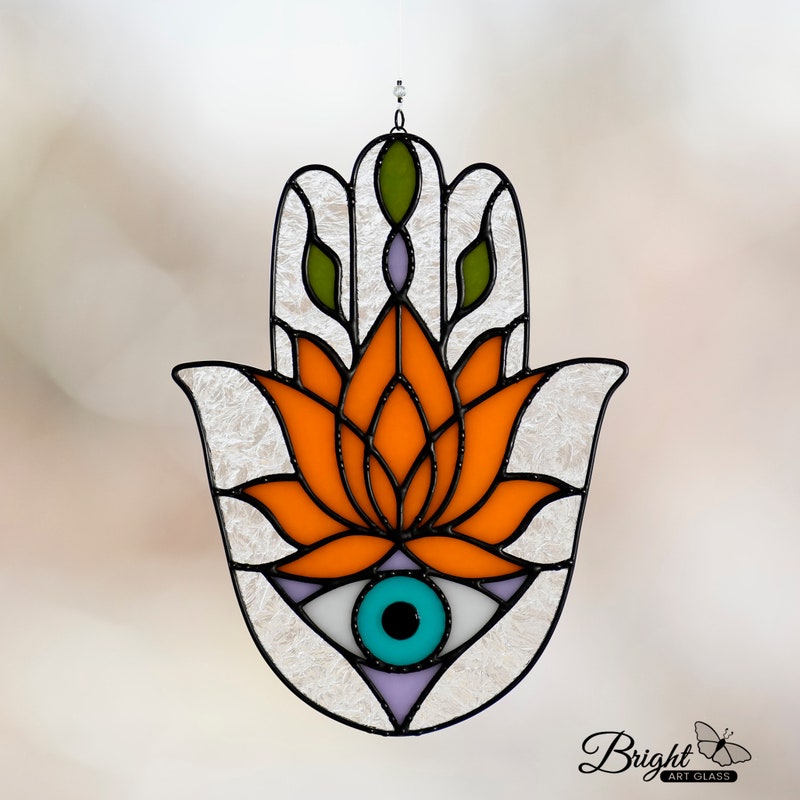 Hamsa Stained Glass - Etsy