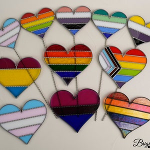 Stained Glass Pride Decor, Pride Suncatcher, Love is Love, You Be You ...