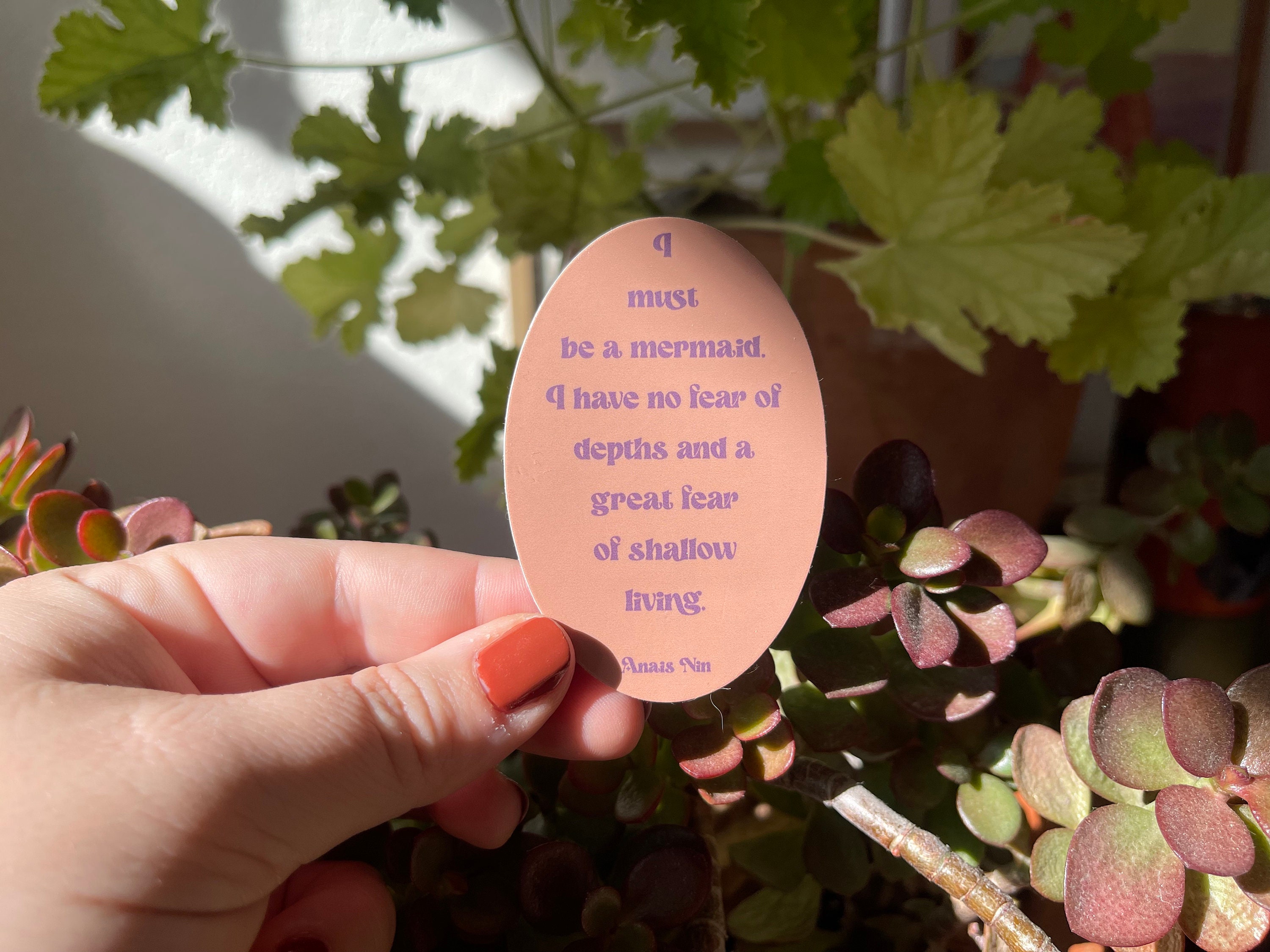 Quote Sticker, Anais Nin, Laptop Sticker, Poetry, Literature - Etsy