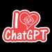 I Love Chatgpt Digital Stickers - INSTANT DOWNLOAD Pngs - Etsy