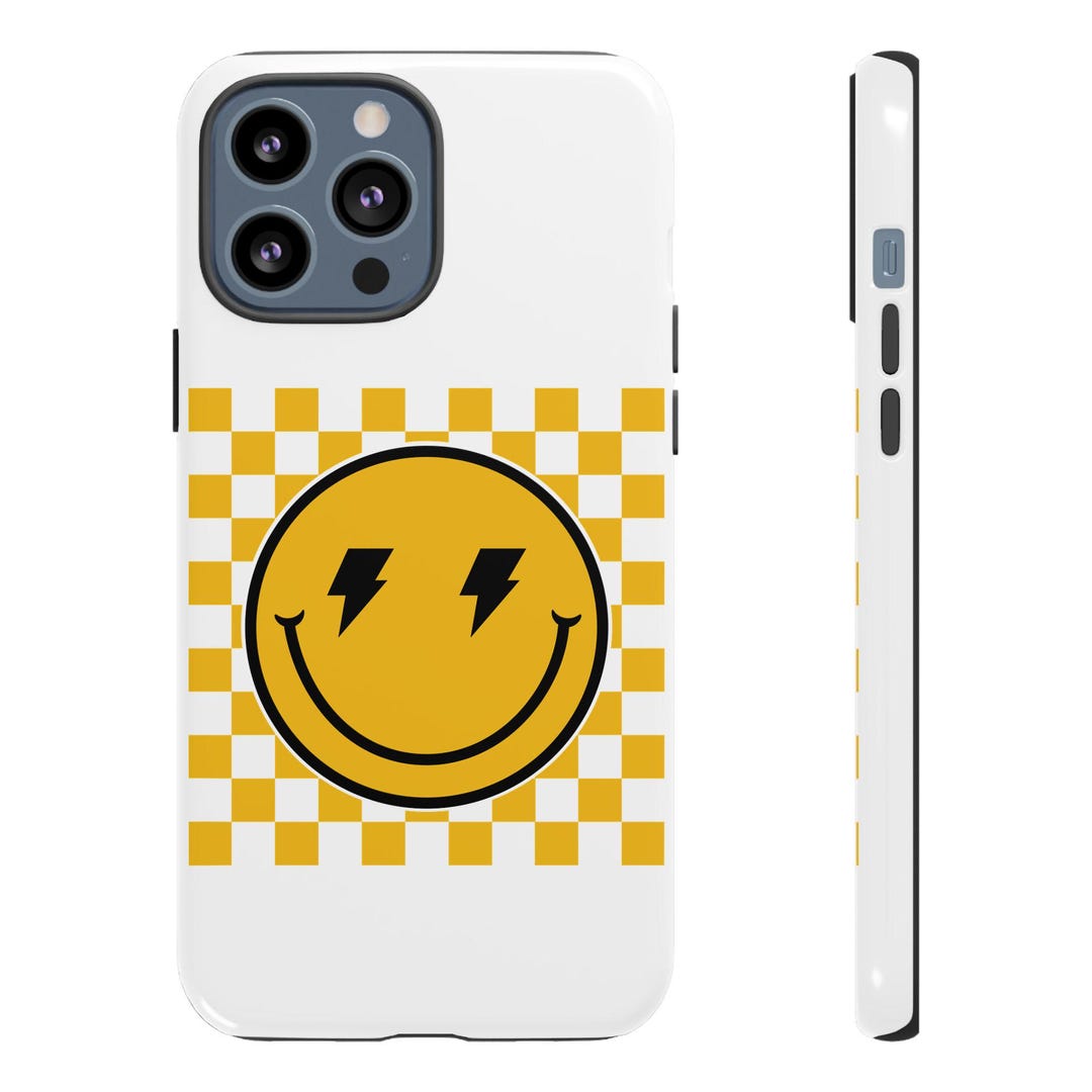 Energized Smiley Face Emoji Retro Style Tough Cases - Etsy