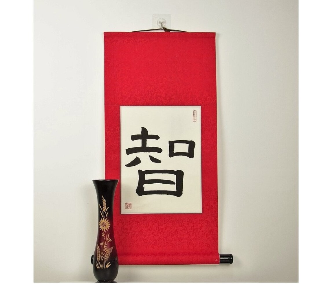 Chinese Wisdom Poster / Chinese Characters for Wisdom / | Etsy