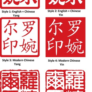 Chinese Name Chop / Custom Stamp Engraving / 1 X 1 Inch White - Etsy