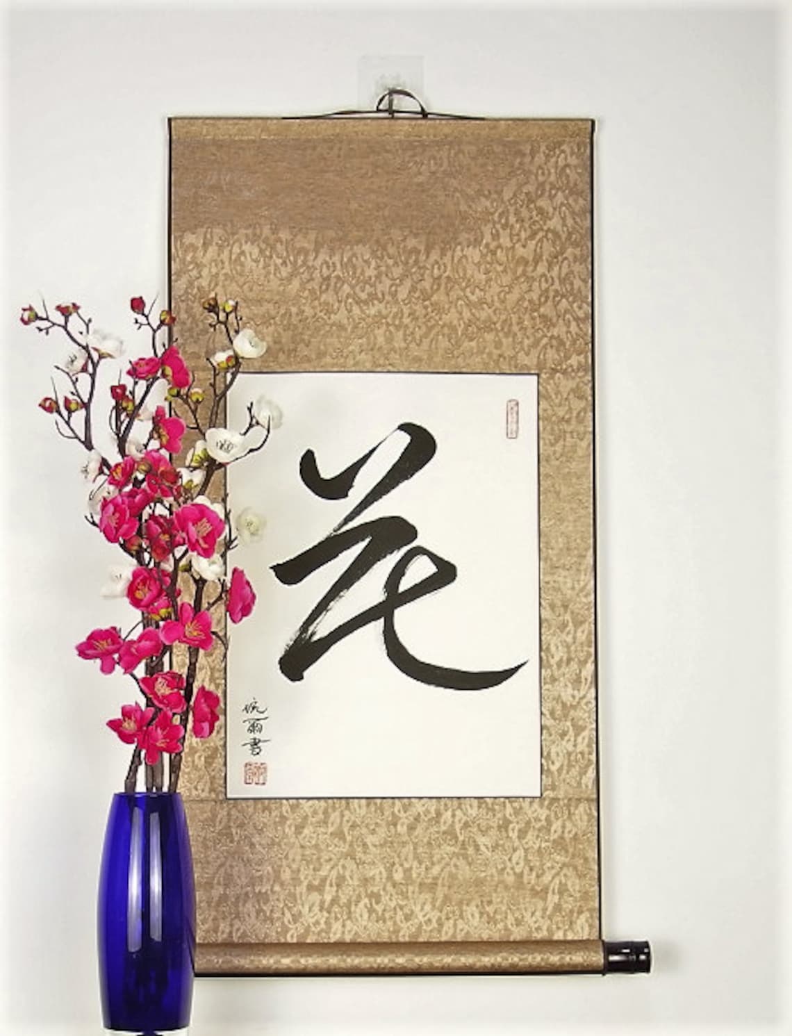 Custom Japanese Calligraphy Scroll / Choose Any Word for A - Etsy