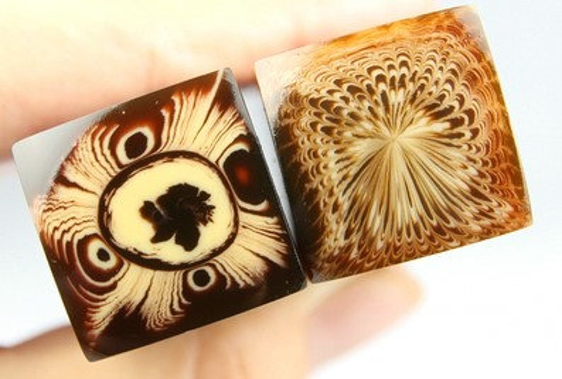 Engraved Seal Stamp / Ox Horn Carving / 2 X 2 CM Square / - Etsy